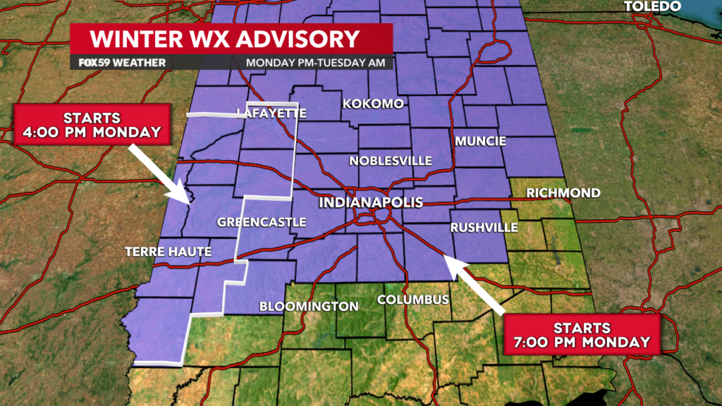 Freezing rain, ice accumulation for some late Monday into Tuesday ...