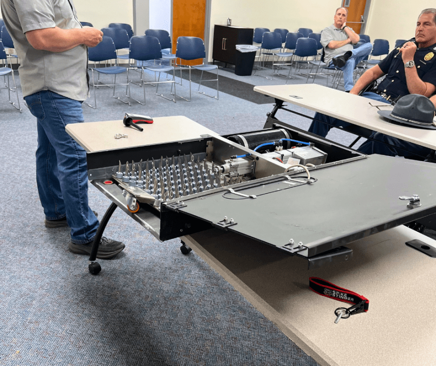 Cumberland PD unveils remote road spike strips technology ...